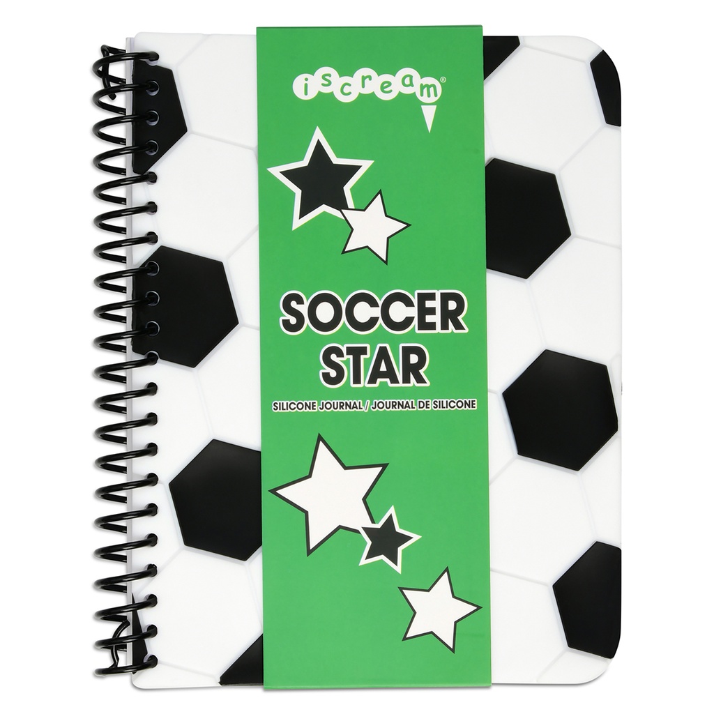 Soccer Star Silicone Notebook | Iscream
